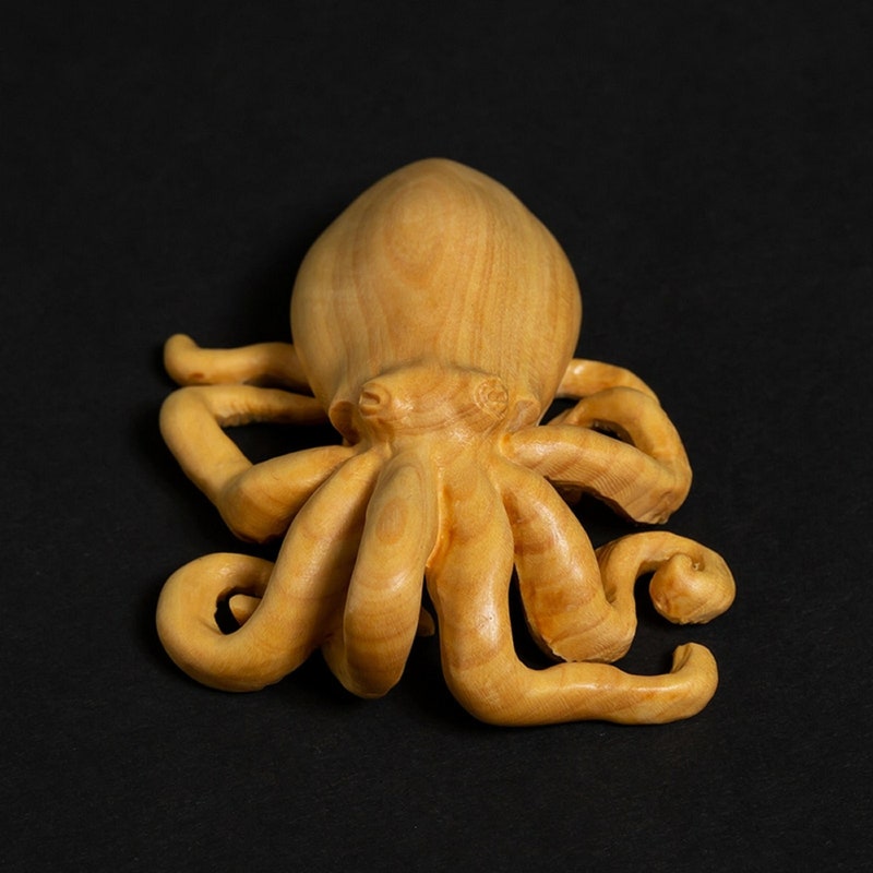 Wooden Octopus - Etsy