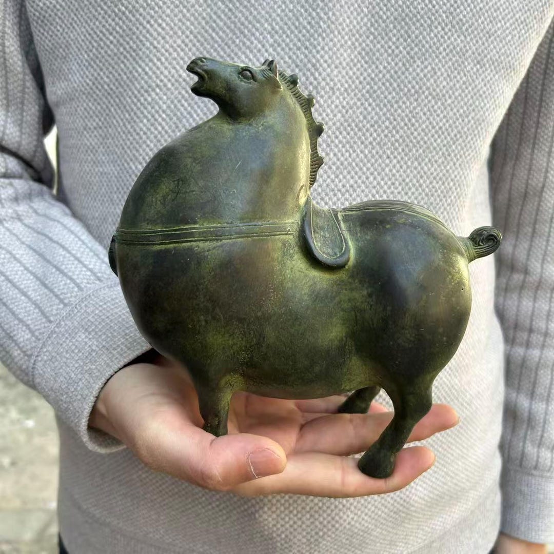 Bronze War Horse, Pure Copper Statue of Horse, Sculpture Collectable ...