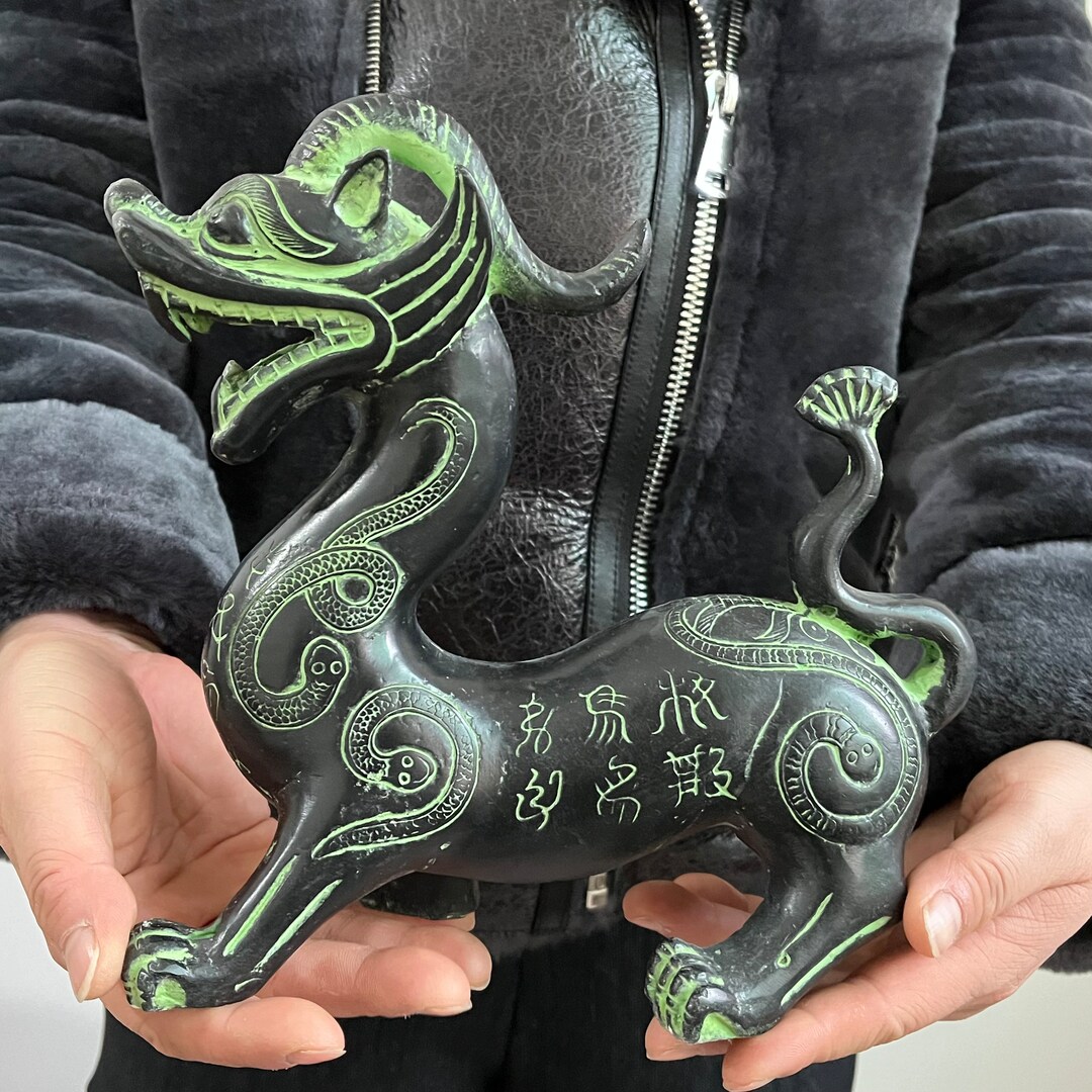 Bronze Pixiu Lucky Feng Shui Ornament , Money Beast God Beast Rui Beast ...