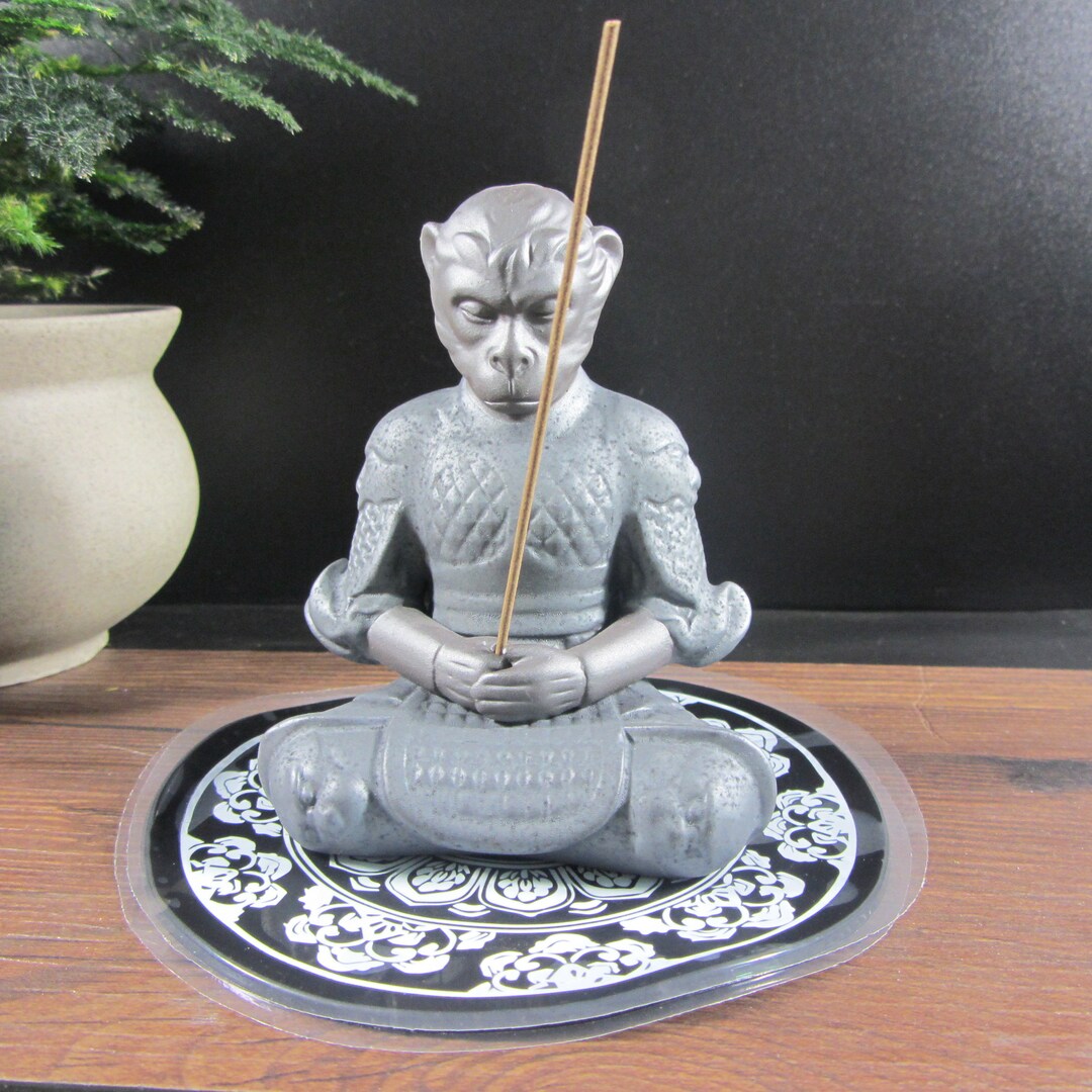 Vintage Ceramic Monkey String Holder/ Incense Burner Handmade Clay ...
