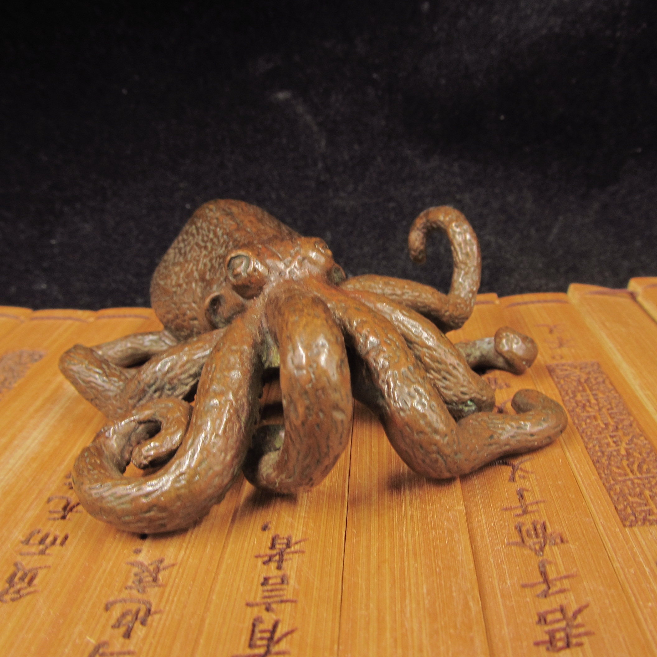 Red Copper Octopus Statuette Tea Pet Table Decor Paper Weight - Etsy