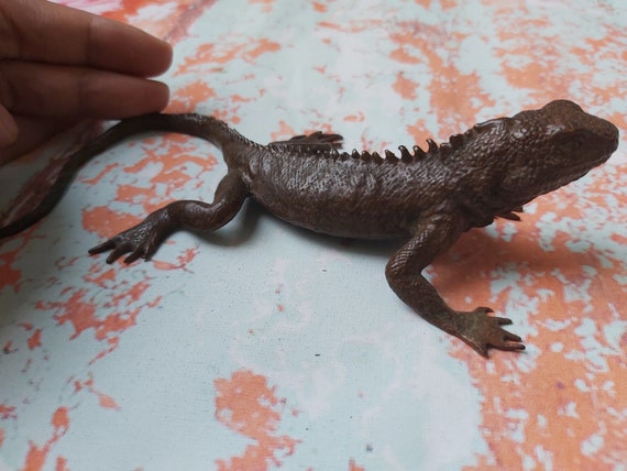 6 Long Vintage Style Copper Lizard Statue Sculpture - Etsy