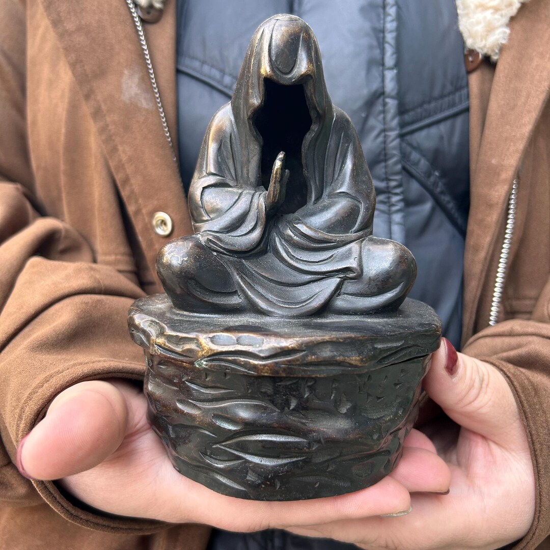 Faceless Buddha Incense Burner Zen Tea Ceremony Aroma Holder ...