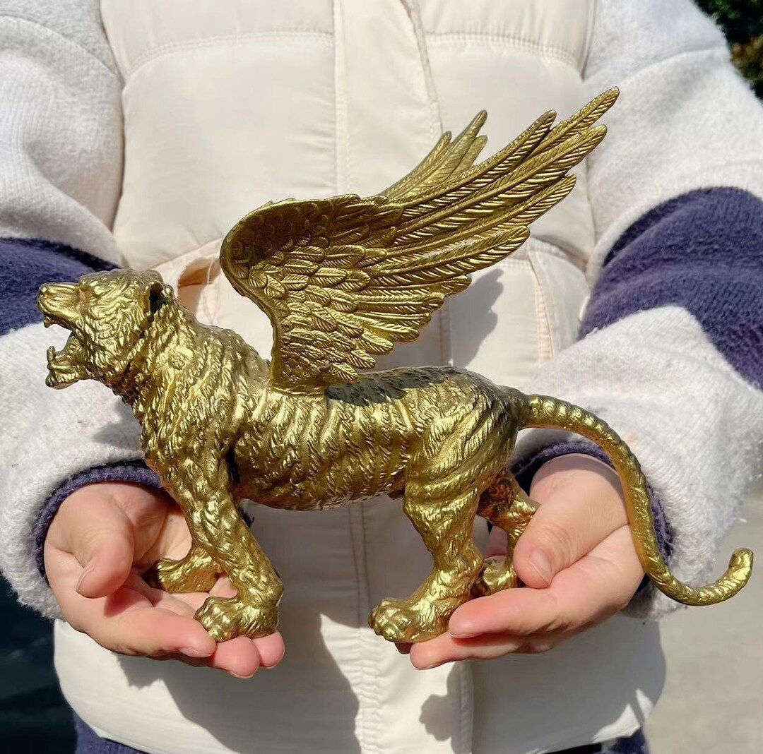 Copper Animal Flying Tiger Decorative Product Pure Copper - Etsy