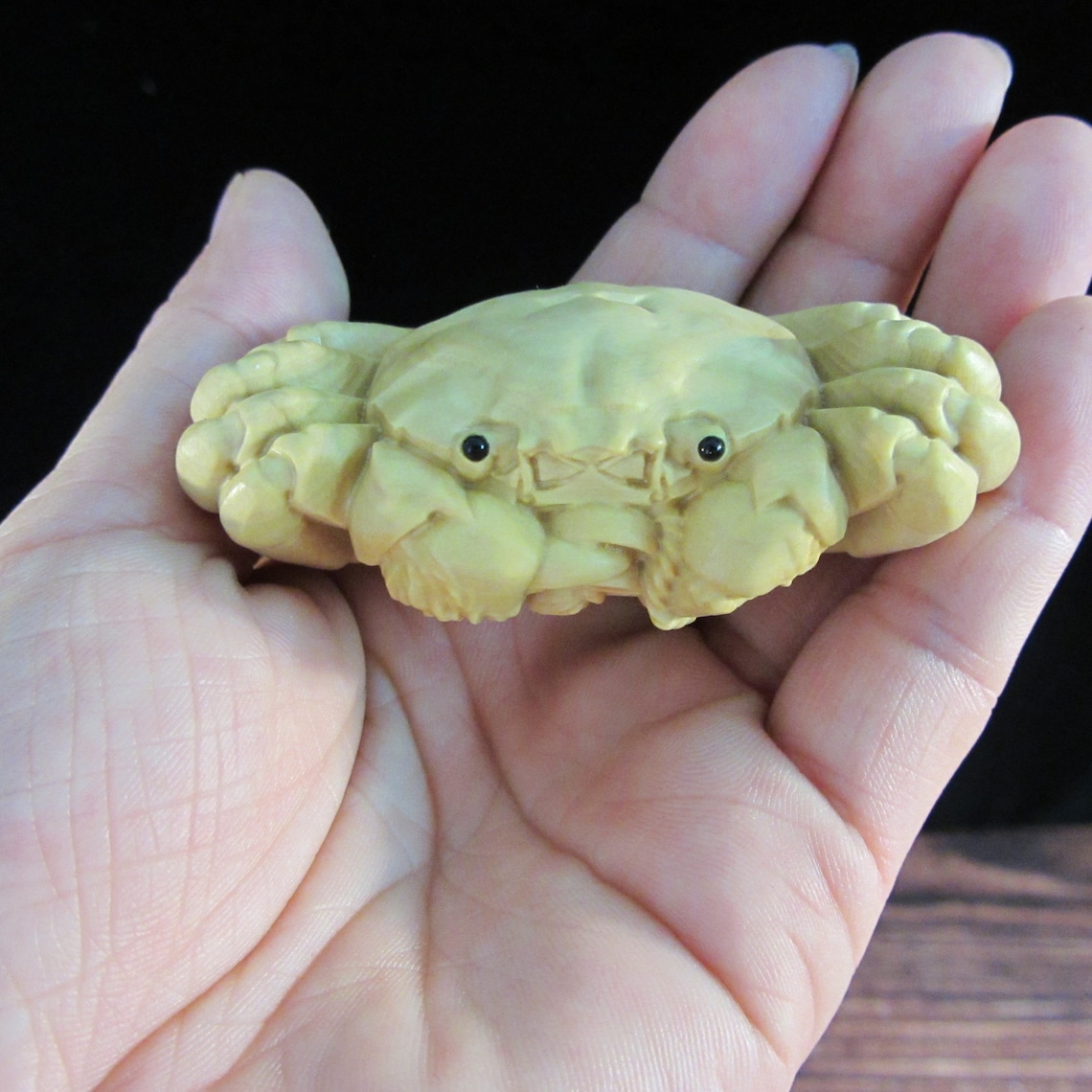 Knotted Wood Carving Crab Decor Wall Art Buxus Microphylla - Etsy