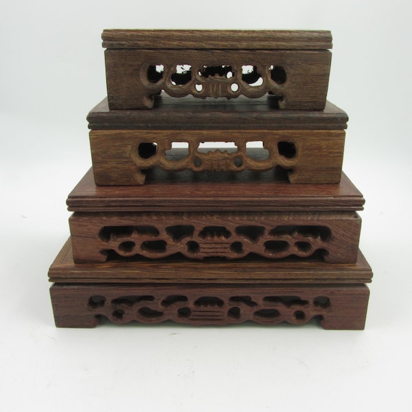 Carved Wood Stand - Etsy