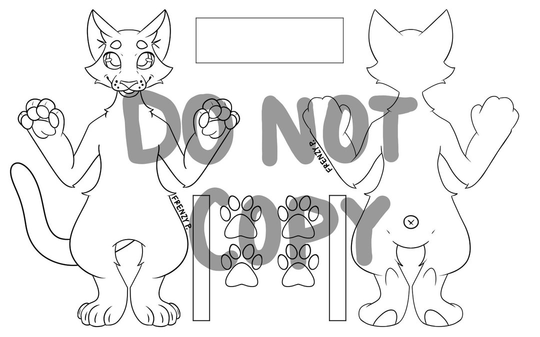 Cat Fursona Reference - Etsy