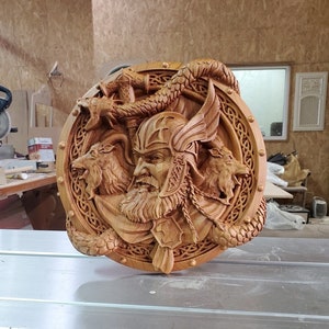Thor God, God Viking, Thor, Wood Carved Pagan Paganism God, Thor, Tor ...