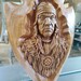 Native American Wood Sculpture, Wood Carved Wall Decor, American Indian ...