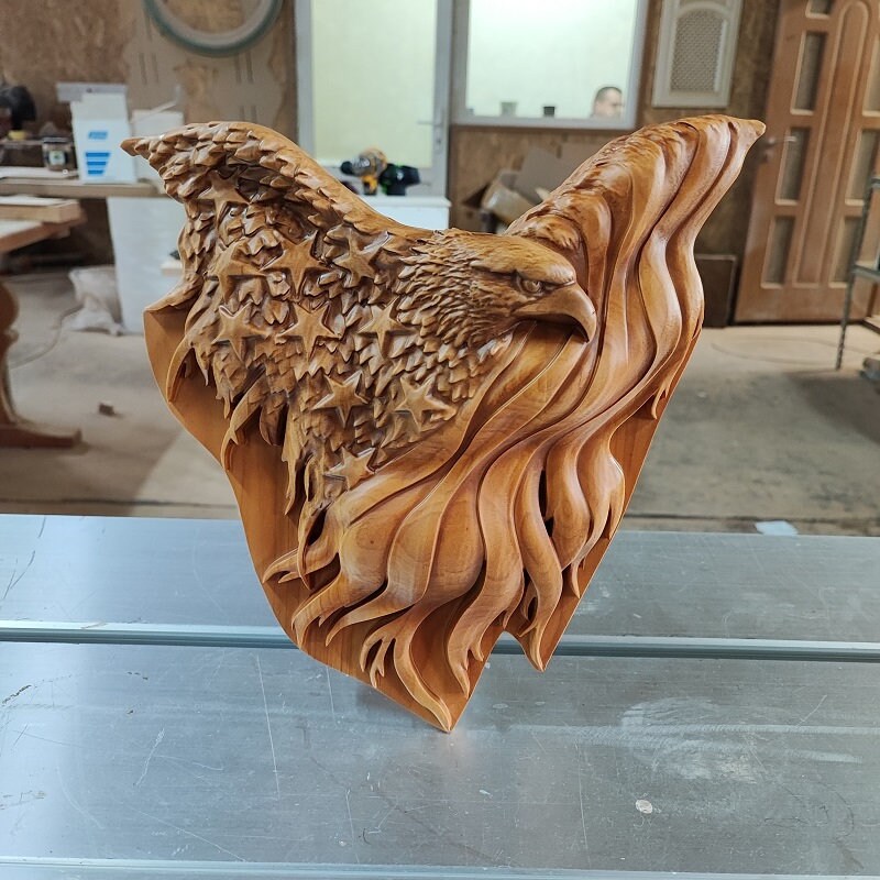 Eagle Wood Carving - Etsy