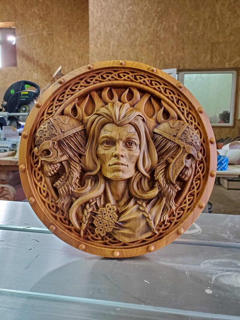 Hell Goddes God Viking Wood Carved Pagan Paganism God - Etsy