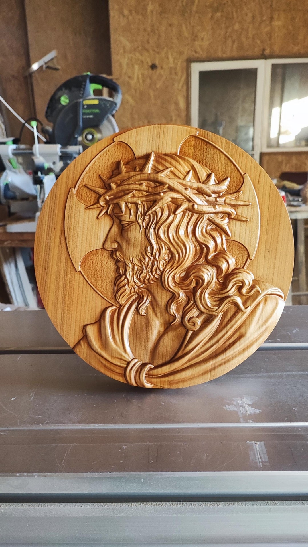 Wooden Jesus Christ Sculpture Unique Wall Art & Home Decor Gift Wall Hanging - Etsy