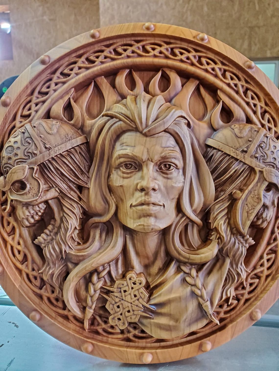 Hell Goddes God Viking Wood Carved Pagan Paganism God - Etsy
