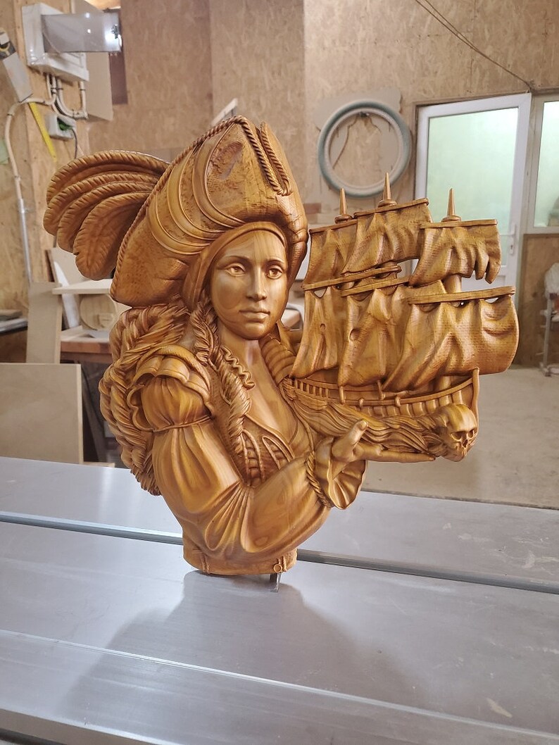 Pirate Carved on Wood Wood Carving Pirate Gift Wall Hanging - Etsy
