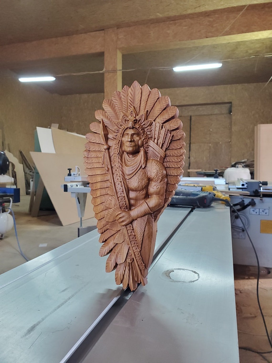 American Native Wood Carving Wood Sculpture Wood Wall - Etsy