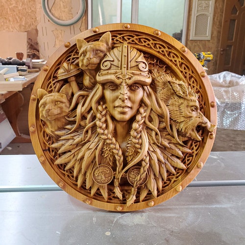 Freya Statue Freyja Freya Norse Mythology Goddess Statue - Etsy