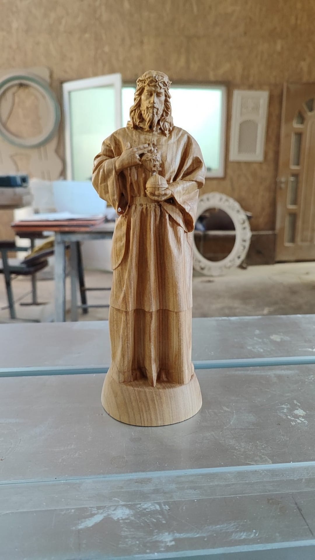 Jesus Christ Statue, Jesus Sculpture, Religious, Desk Decor, Altar ...