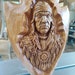 Native American Wood Sculpture Wood Carved Wall Decor - Etsy