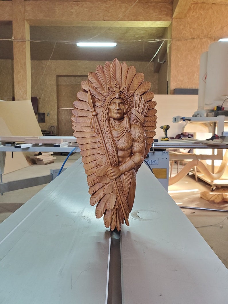 American Native Wood Carving Wood Sculpture Wood Wall - Etsy