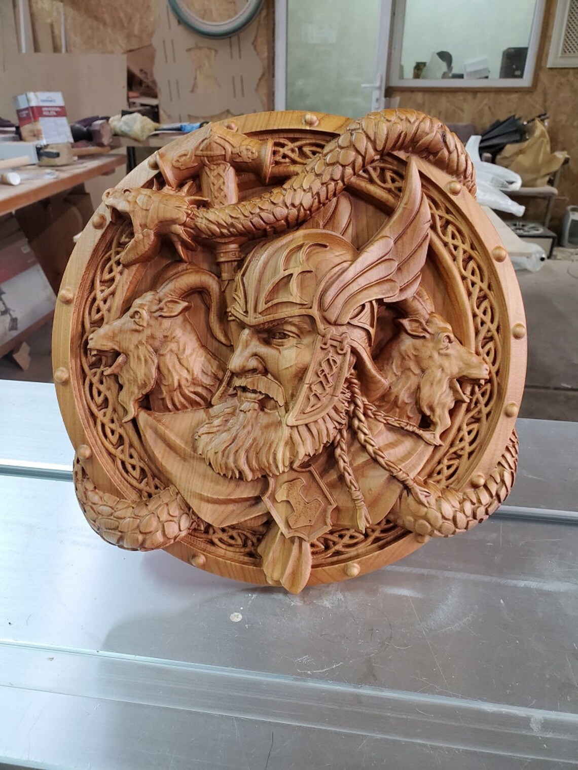 Thor God God Viking Thor Wood Carved Pagan Paganism God - Etsy