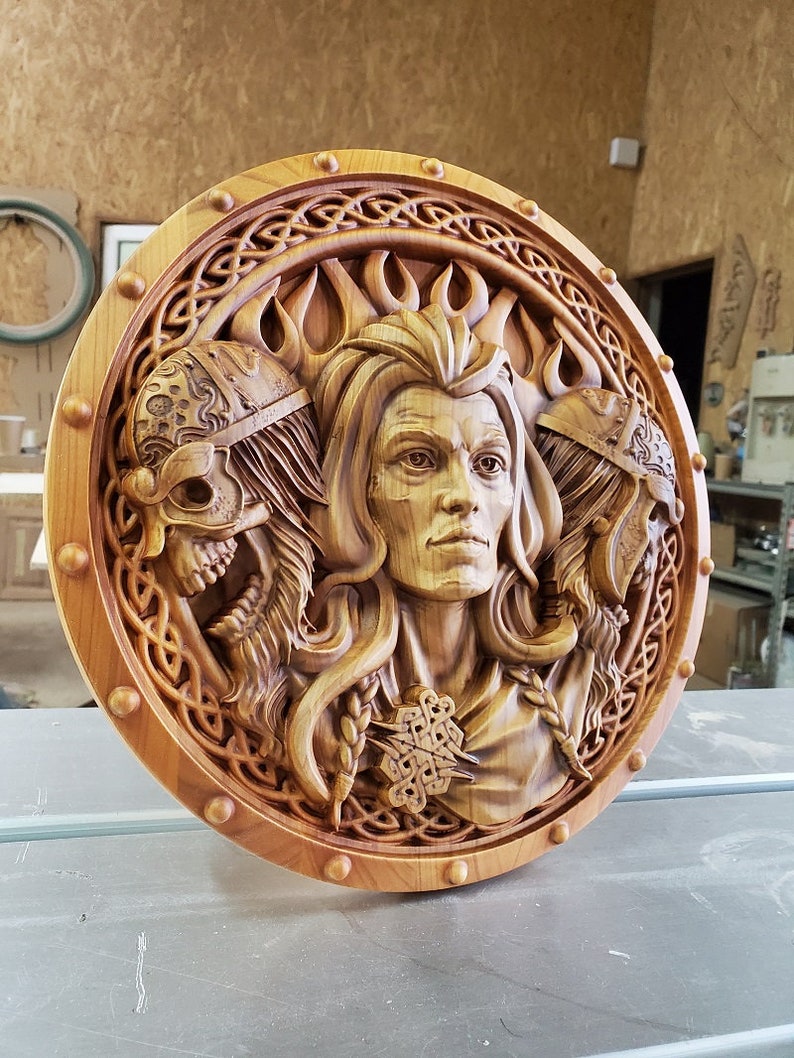 Hell Goddes God Viking Wood Carved Pagan Paganism God - Etsy