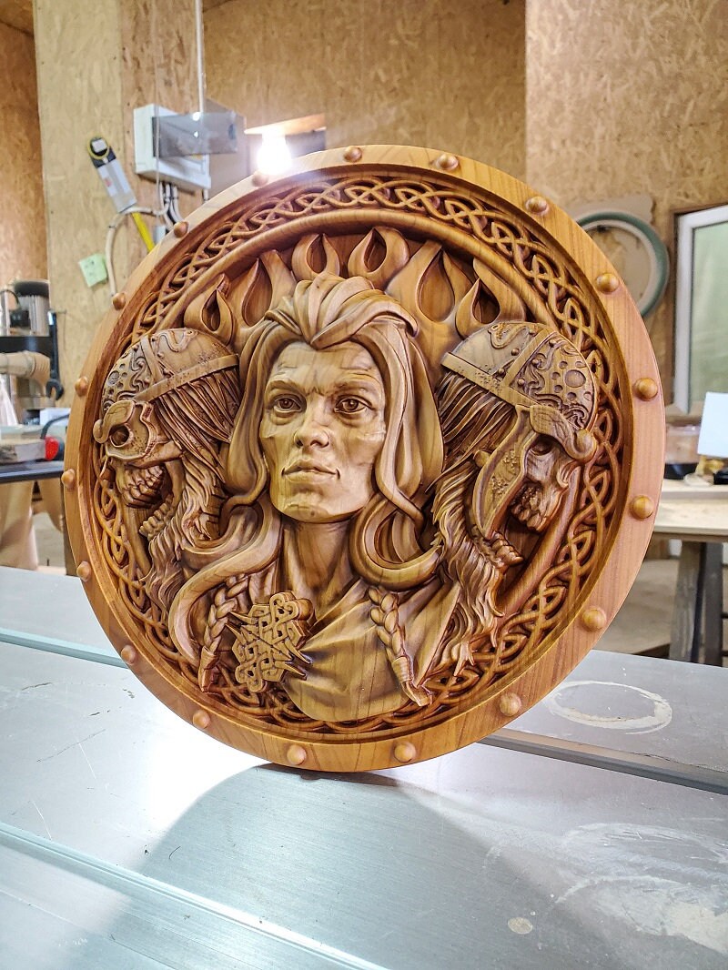 Hell Goddes God Viking Wood Carved Pagan Paganism God - Etsy