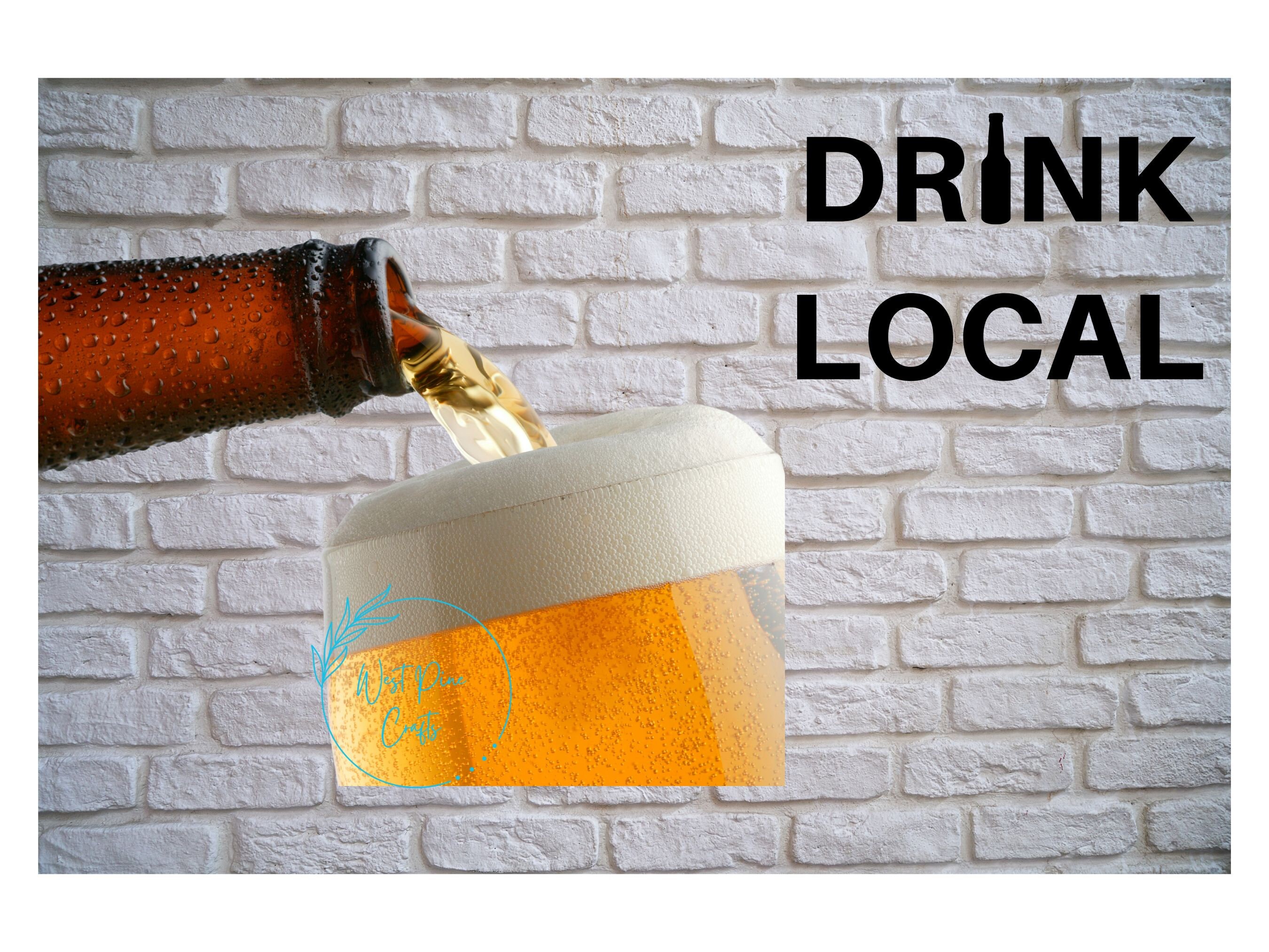 Drink Local SVG | Local Bar SVG | Beer Bottle SVG - Etsy
