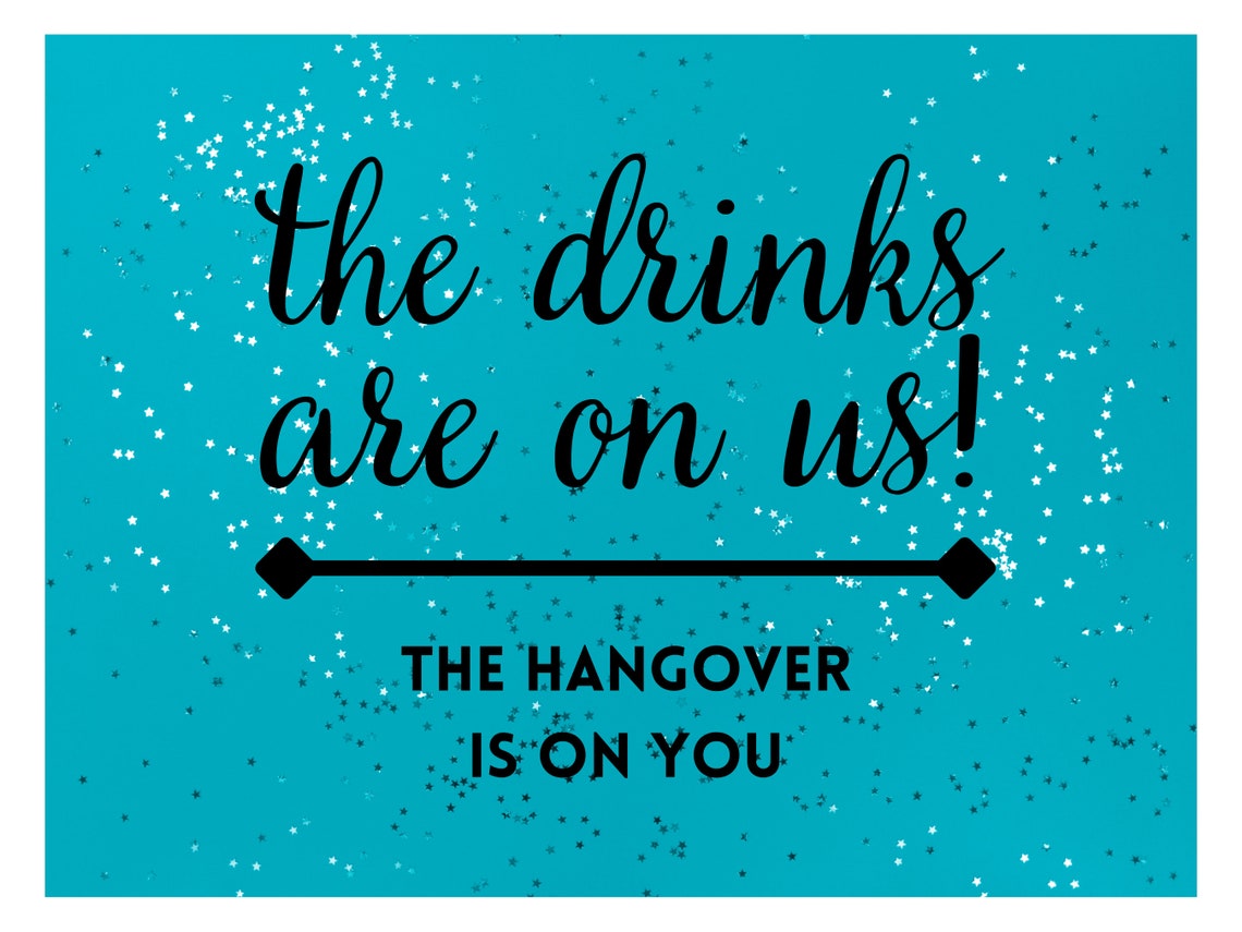 Open Bar SVG DIY Wedding Reception Sign Cut File Open Bar Party Sign ...