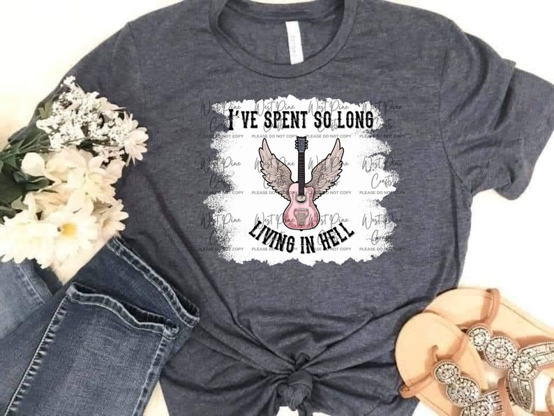 Country Music Sublimation Design Song Lyrics Png DIY Sublimation T ...