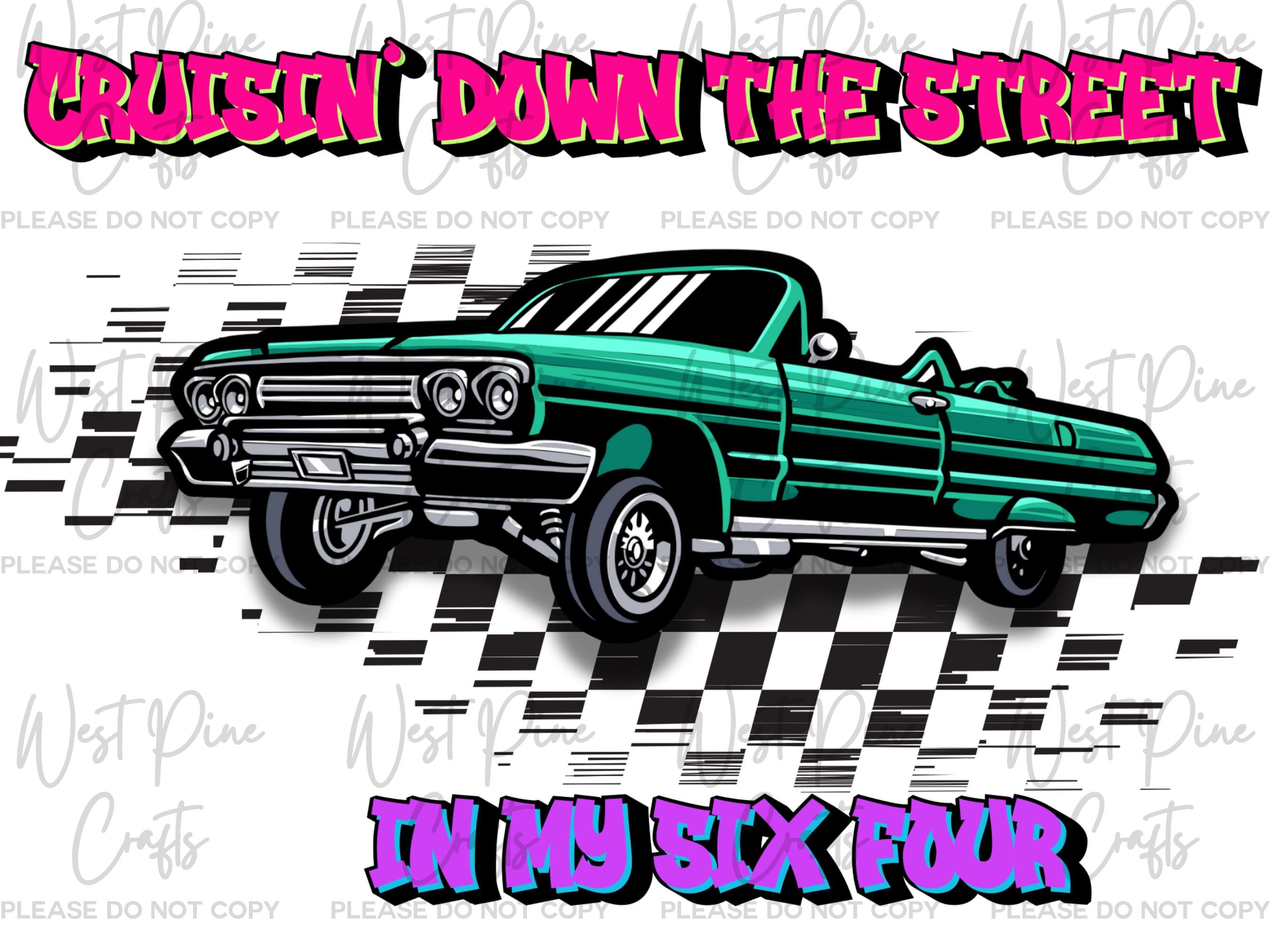 90's Rap Song Png Classic Car Sublimation Design Cruisin' Down the ...