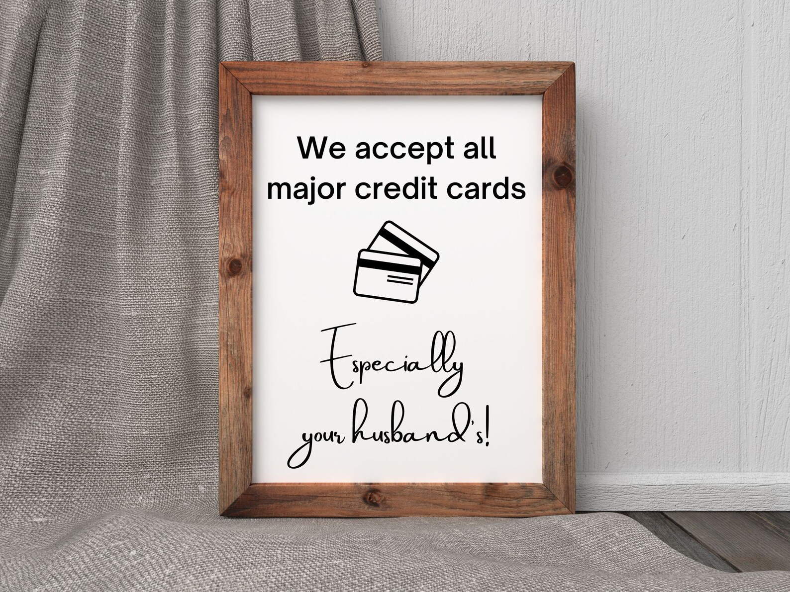 Funny Store Sign Svg Sarcastic Business Sign Svg Accept Major Credit ...