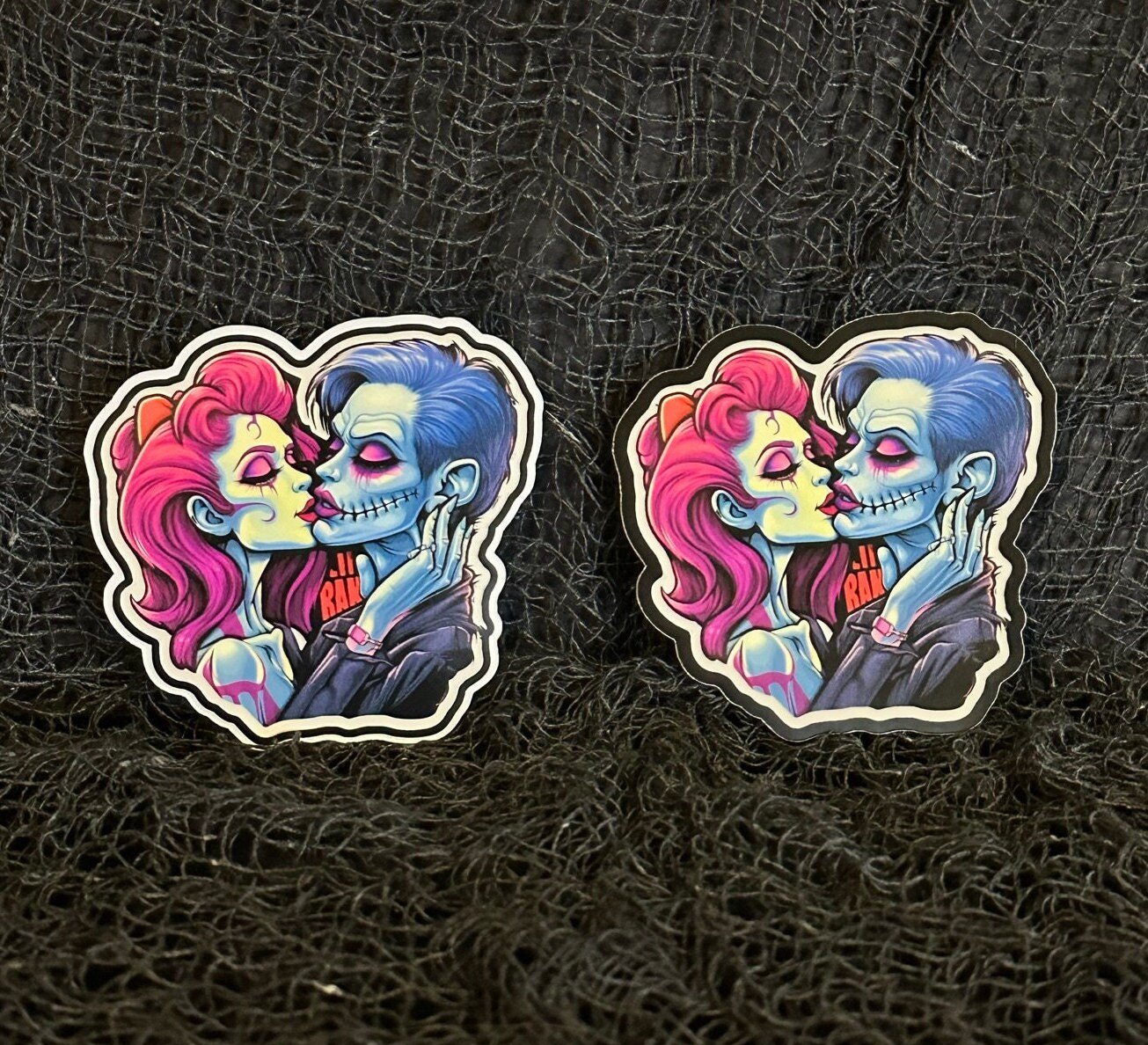 Halloween Monster Frankie Kiss Waterproof Vinyl Sticker - Etsy