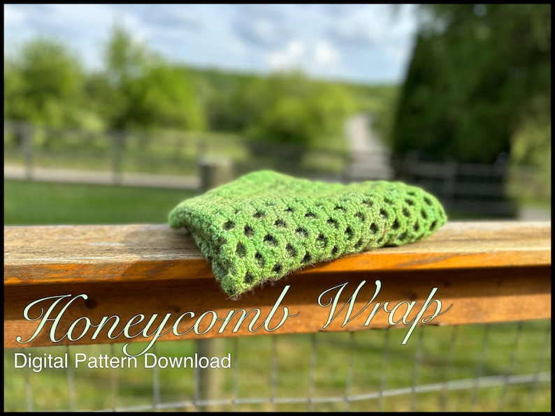 Honeycomb Wrap Crochet Pattern - DIGITAL DOWNLOAD - Etsy