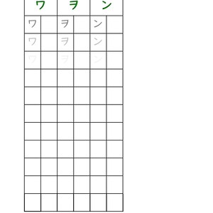 KATAKANA PRACTICE WORKSHEETS - 1 - Etsy