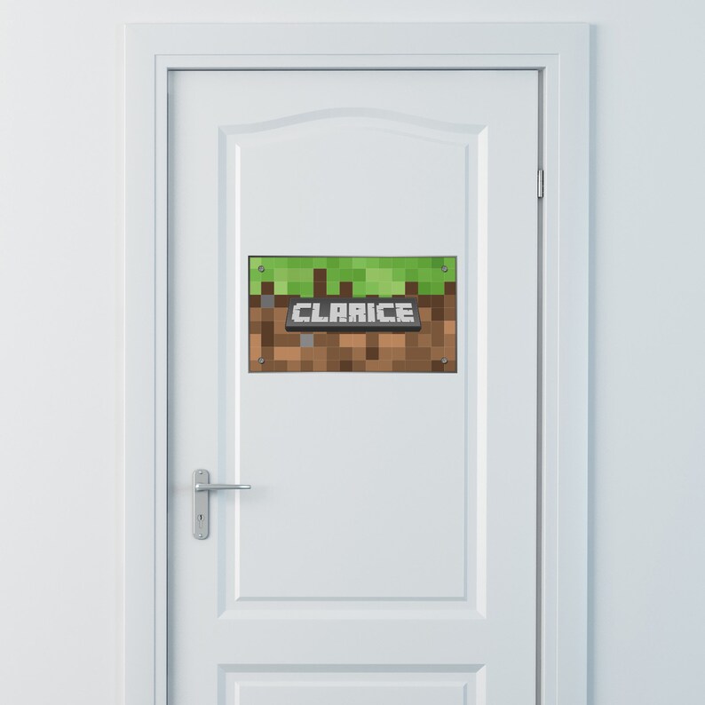 Inspired Minecraft Gamer Name Decal personalised Gaming - Etsy