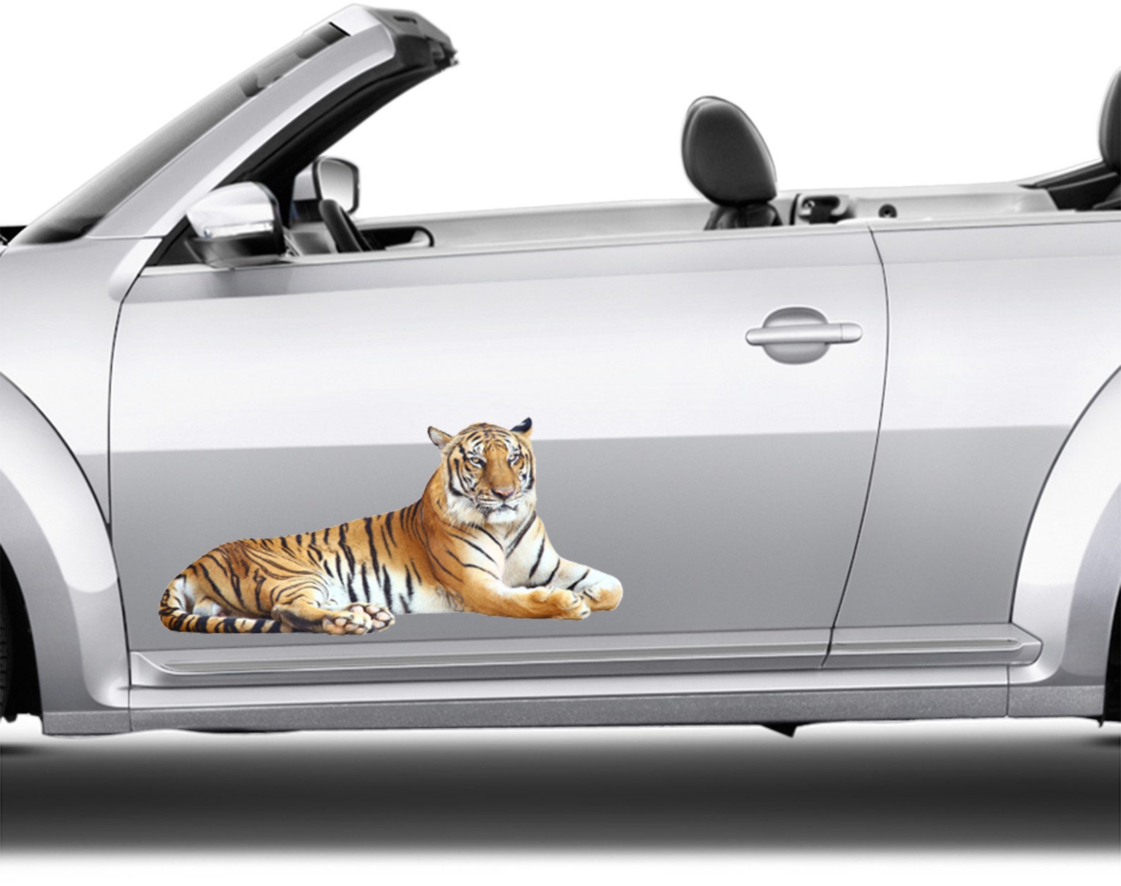 Big Wild Tiger Wall Art Sticker Vinyl Transfer Graphic Decal - Etsy