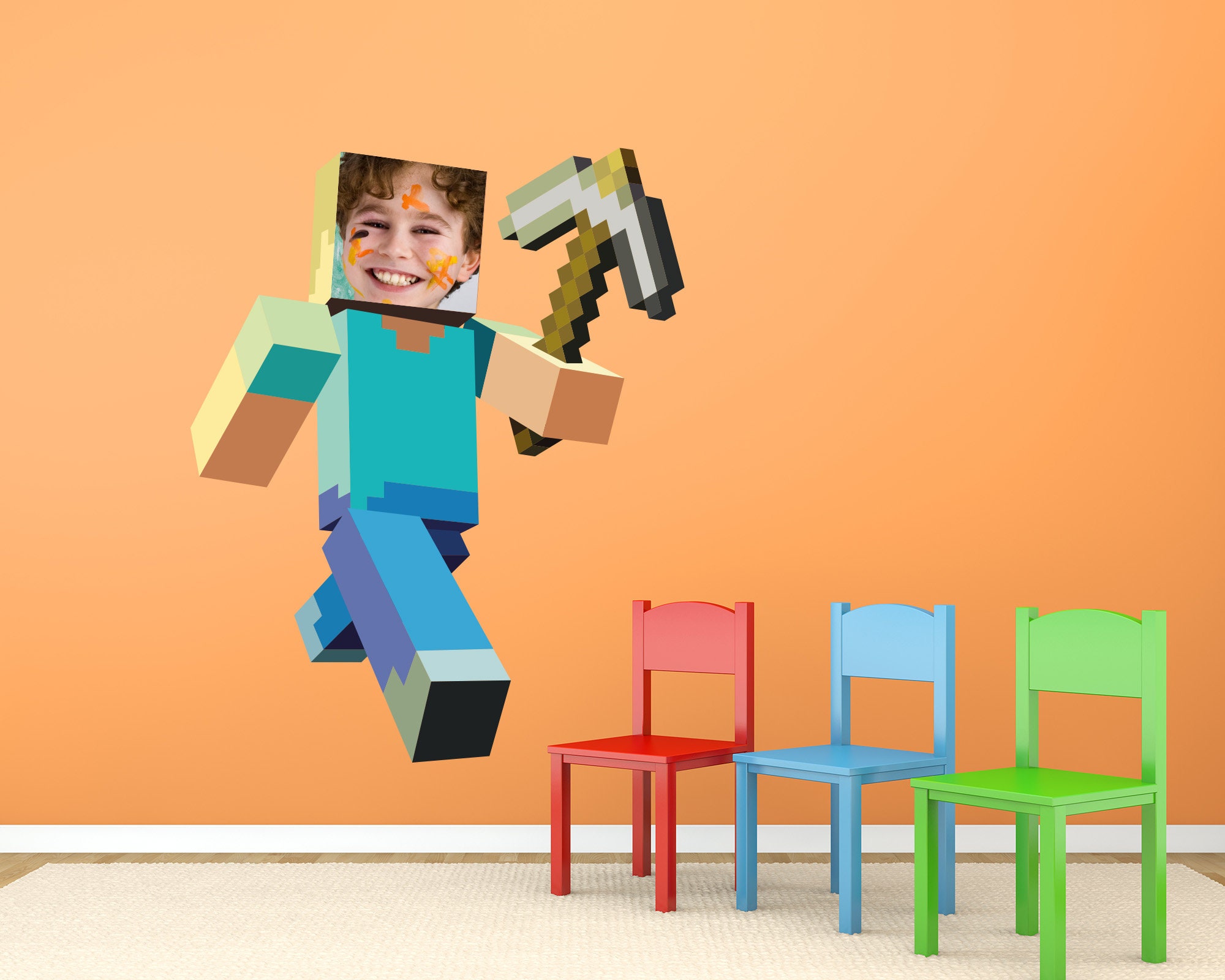 Character Effect Inspired Minecraft Personalised Name Gaming - Etsy