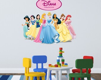 Princess Wall Decals - Etsy UK