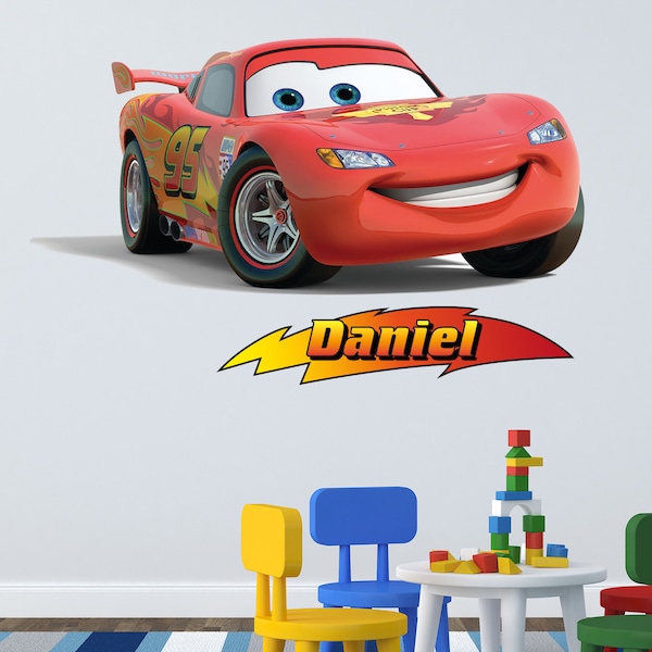 Lightning Mcqueen Decal - Etsy Australia