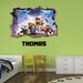 3D Effect Gamer Inspired Minecraft Personalised Gaming Wall Sticker ...