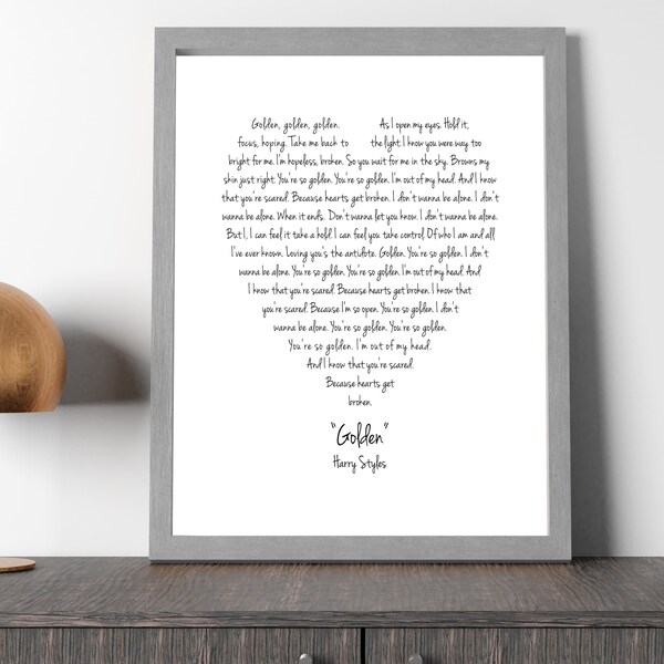 Harry Styles Lyrics Etsy