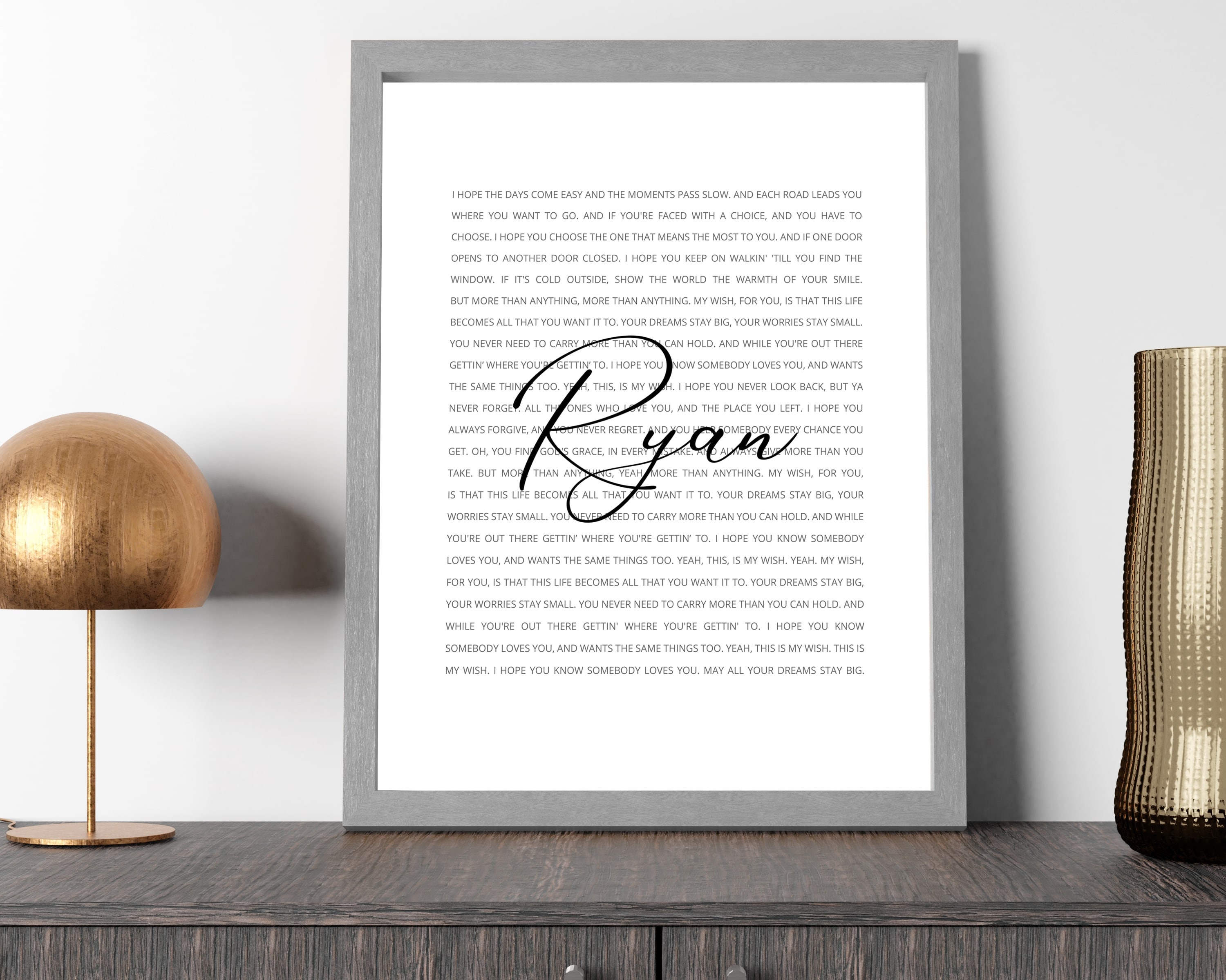 My Wish for You, Personalized, My Wish Lyrics, Rascal Flatts, Song ...