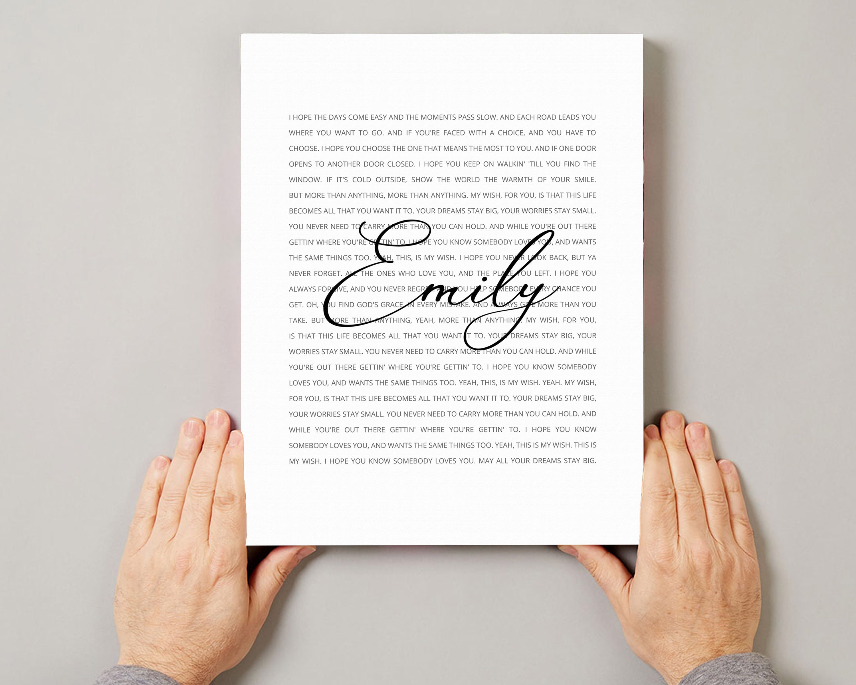 My Wish for You, Personalized, My Wish Lyrics, Rascal Flatts, Song ...