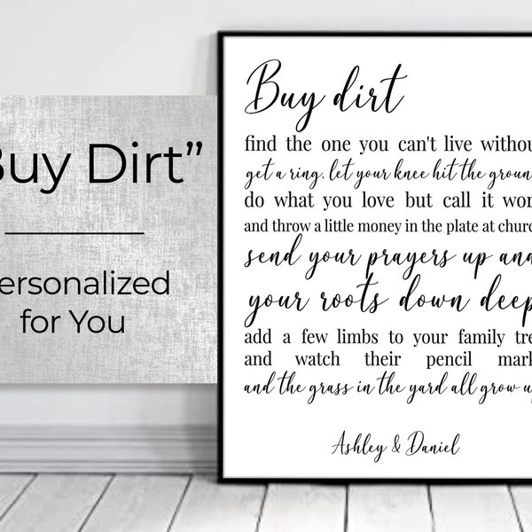 Davis Buy Dirt - Etsy