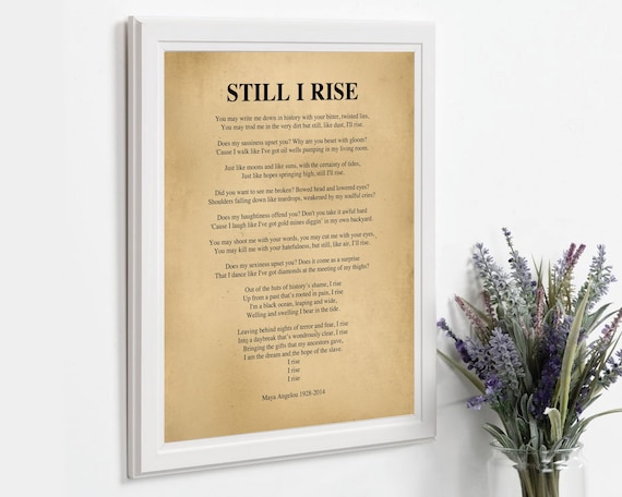 Still I Rise Poem