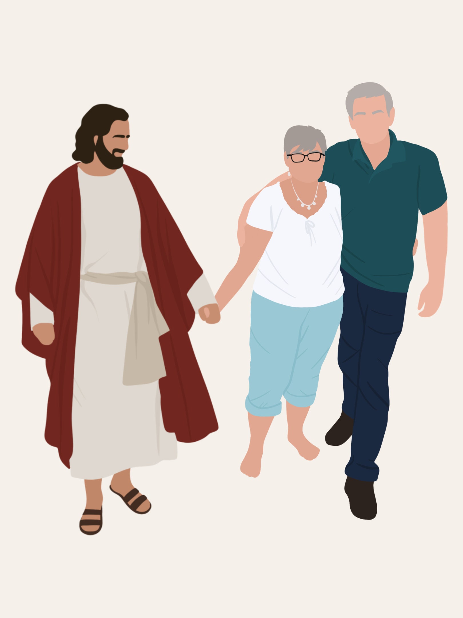 Custom Jesus Christ Illustration | Etsy