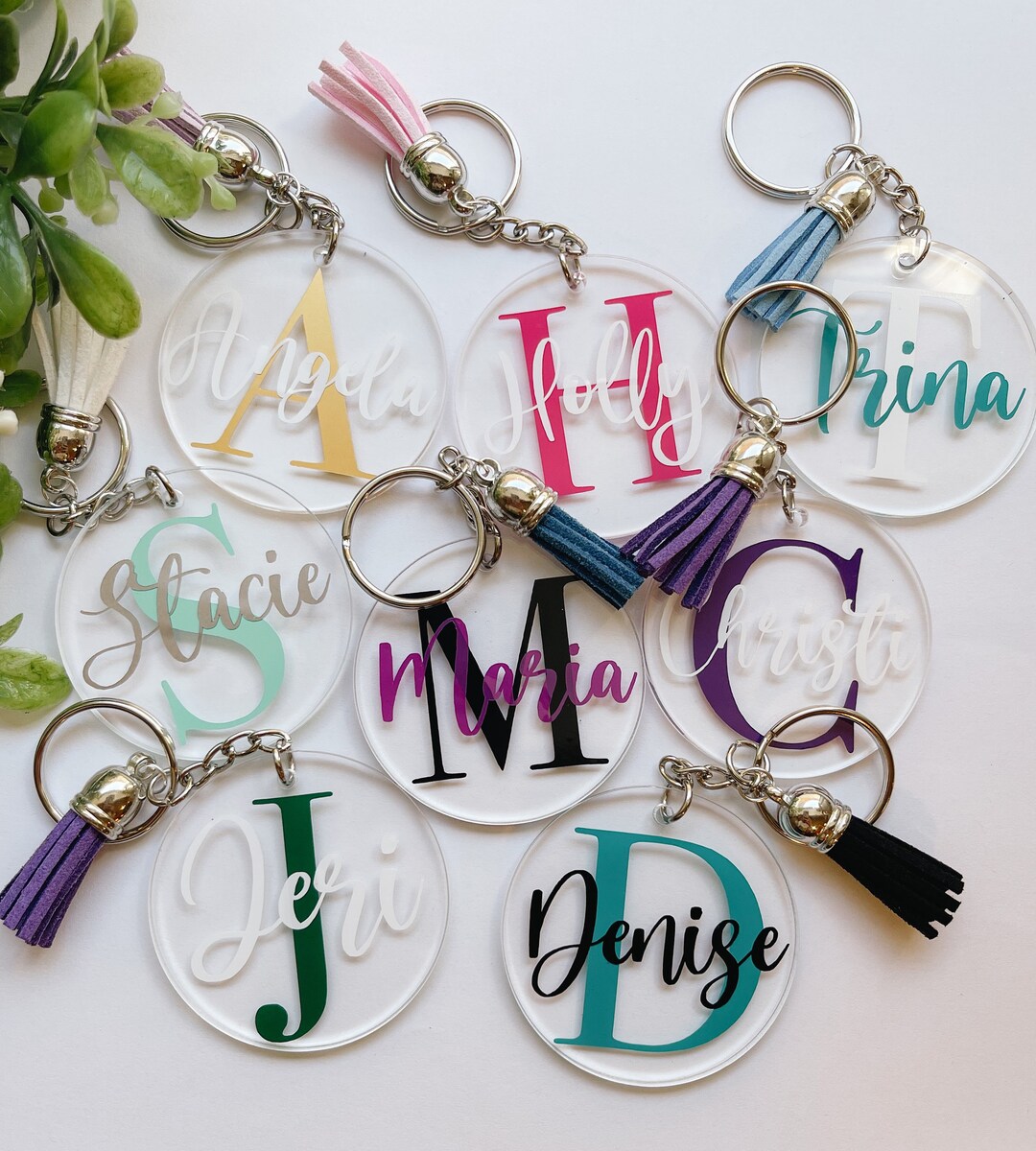 Custom Keychain, Round Acrylic Keychain - Etsy