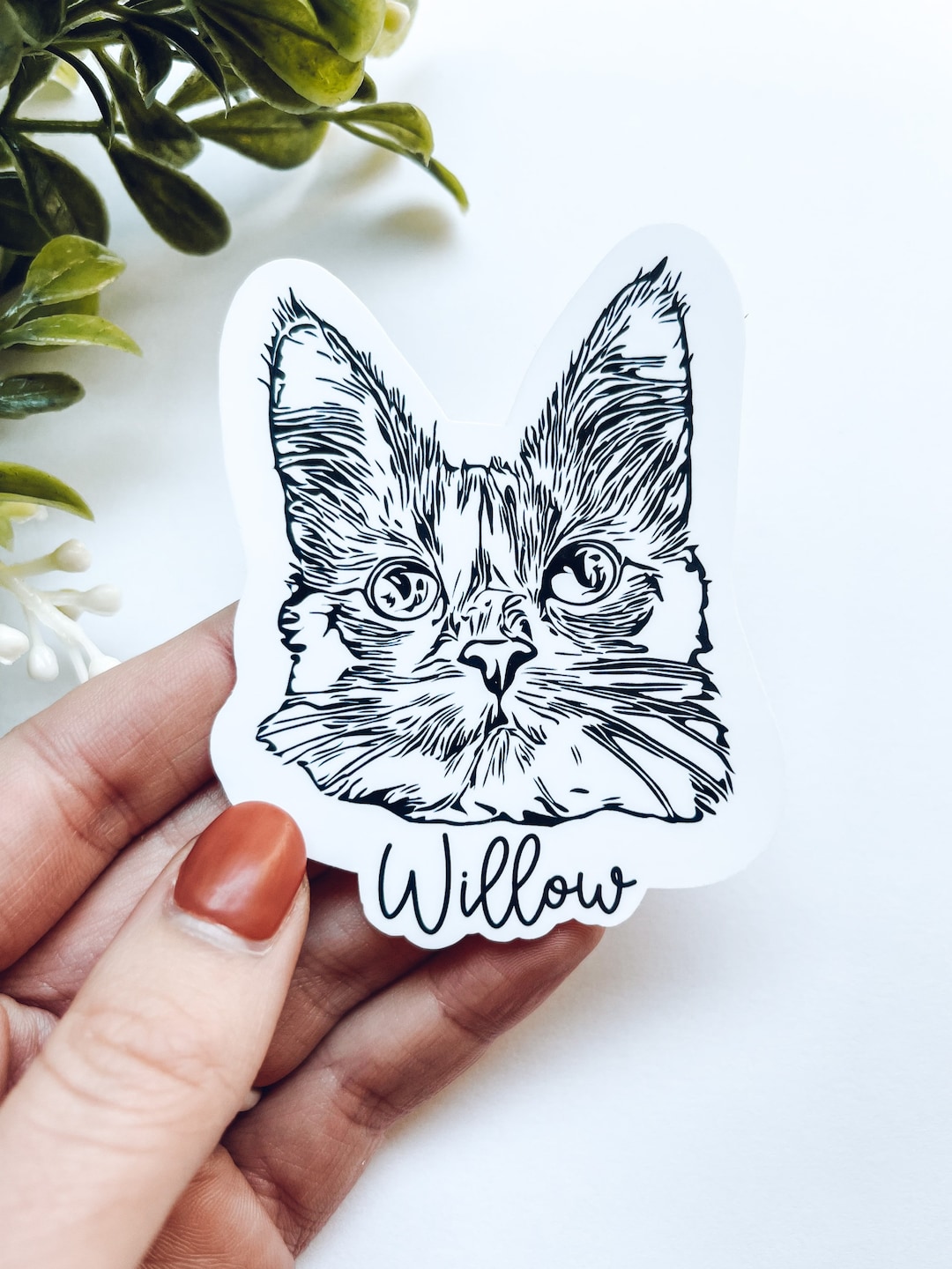 Custom Pet Face Sticker - Etsy