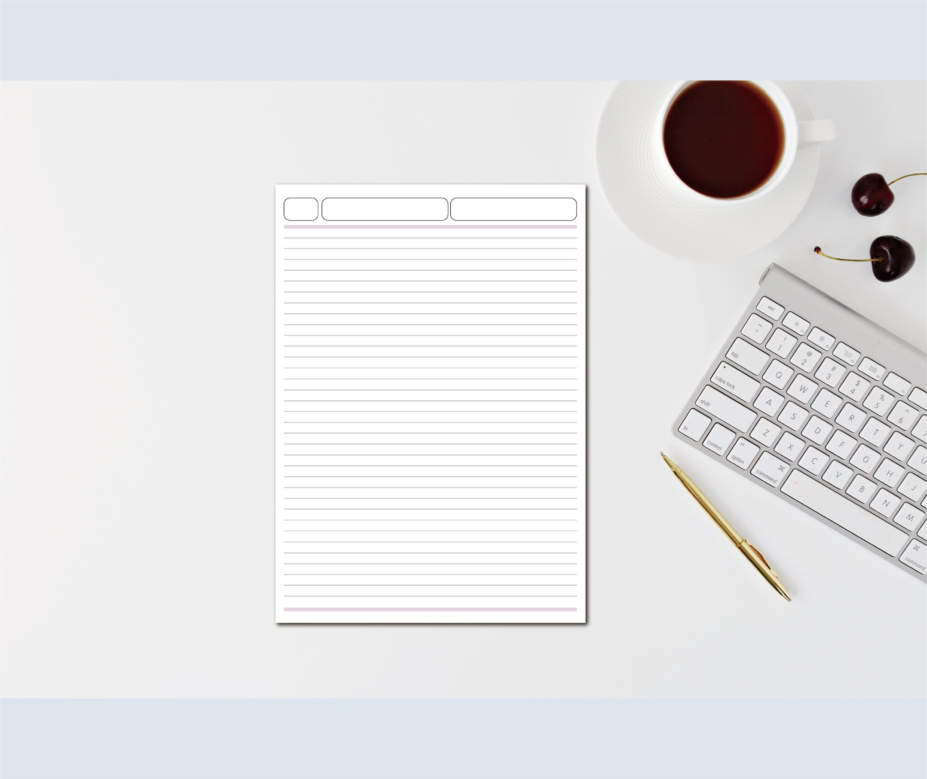 Printable Notes Pad/ Pack of 5/note Template/ Study Note/ Notebook ...