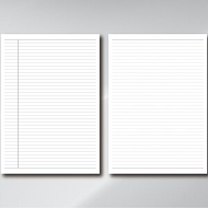 Printable Notes Pad/ Notes and Cover/ Pack of 5/note Template/ Study ...